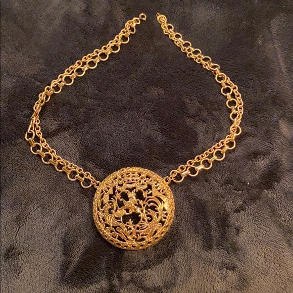 Jewelry | Gold Chain With Medal On End | Poshmark